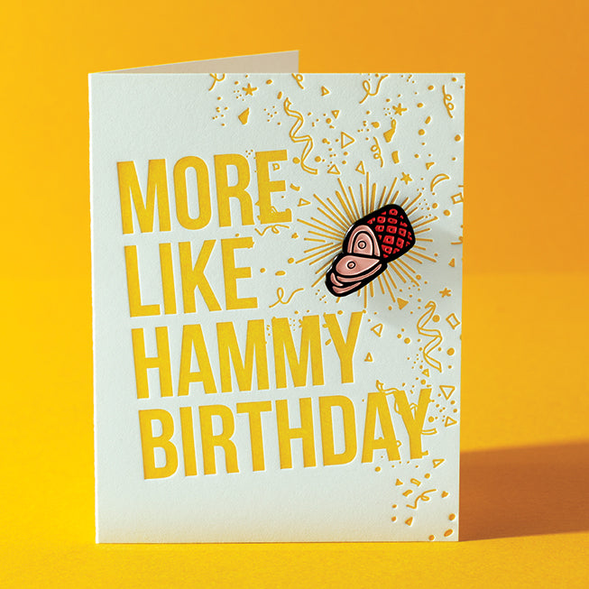 'Ham' Enamel Pin Greeting Card - The Shop | Bay View Printing Co.