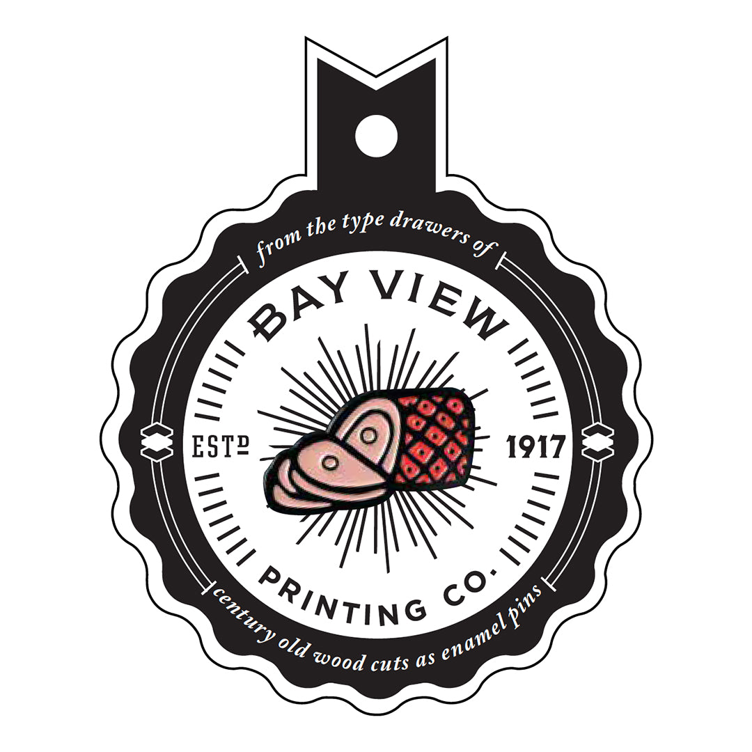 'Ham' Enamel Pin - The Shop | Bay View Printing Co.