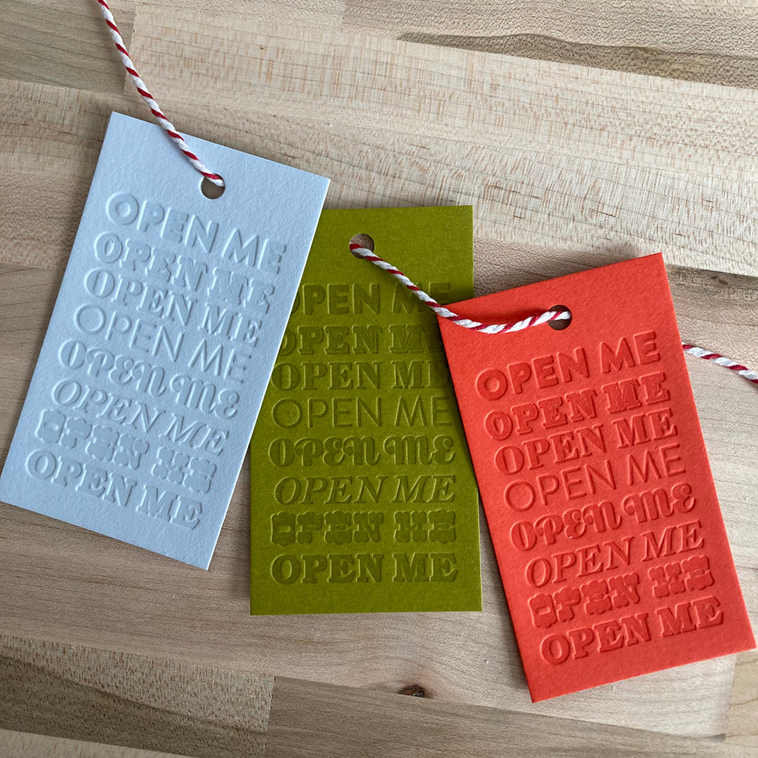 Open Me gift tags - The Shop | Bay View Printing Co.